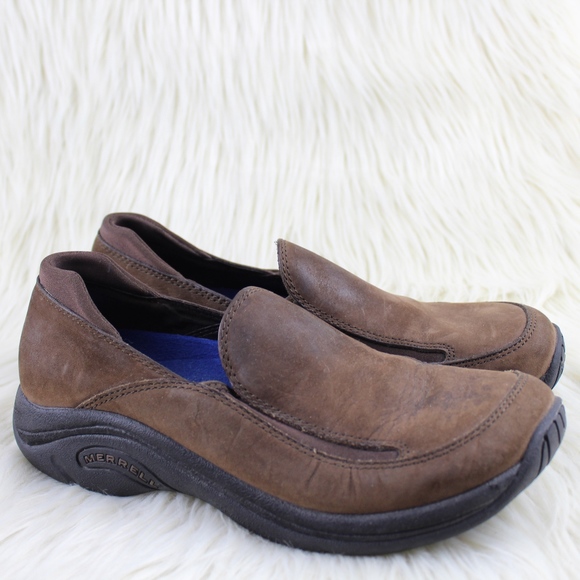 Merrell | Shoes | Merrell Treviso Moc Loafers Dark Brown Leather 8 ...